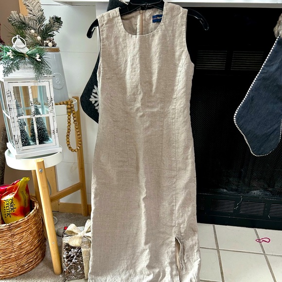 Breeches | Dresses | Vtg Breeches 0 Linen Midi Dress 46 | Poshmark